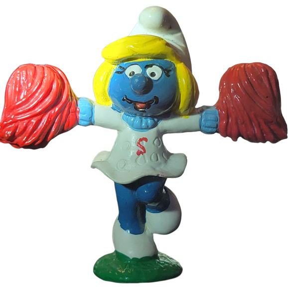 schleich | Toys | Smurfs 249 Cheerleader Smurfette Vintage Smurf Figure ...